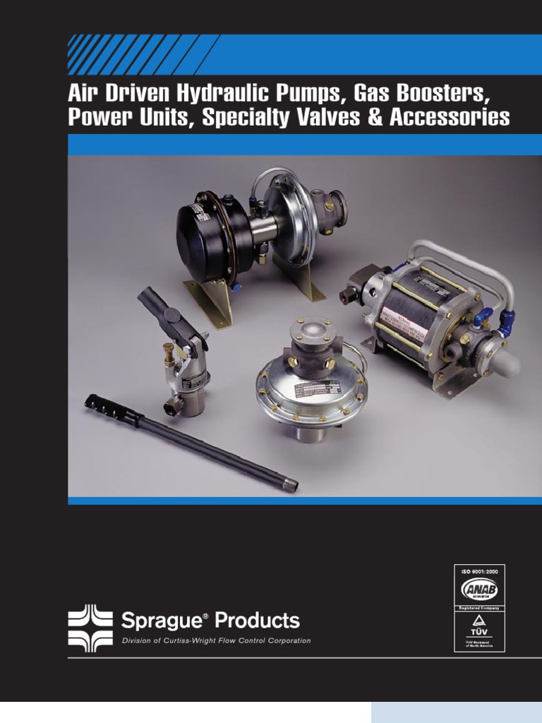 Air Driven Hydraulic Pumps | PDF | Pump | Valve