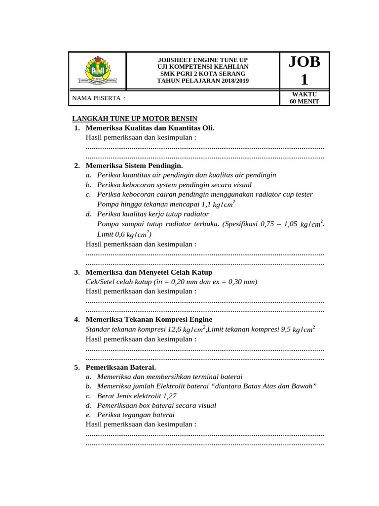 Jobsheet Ukk 2018-2019 | PDF | Komputer