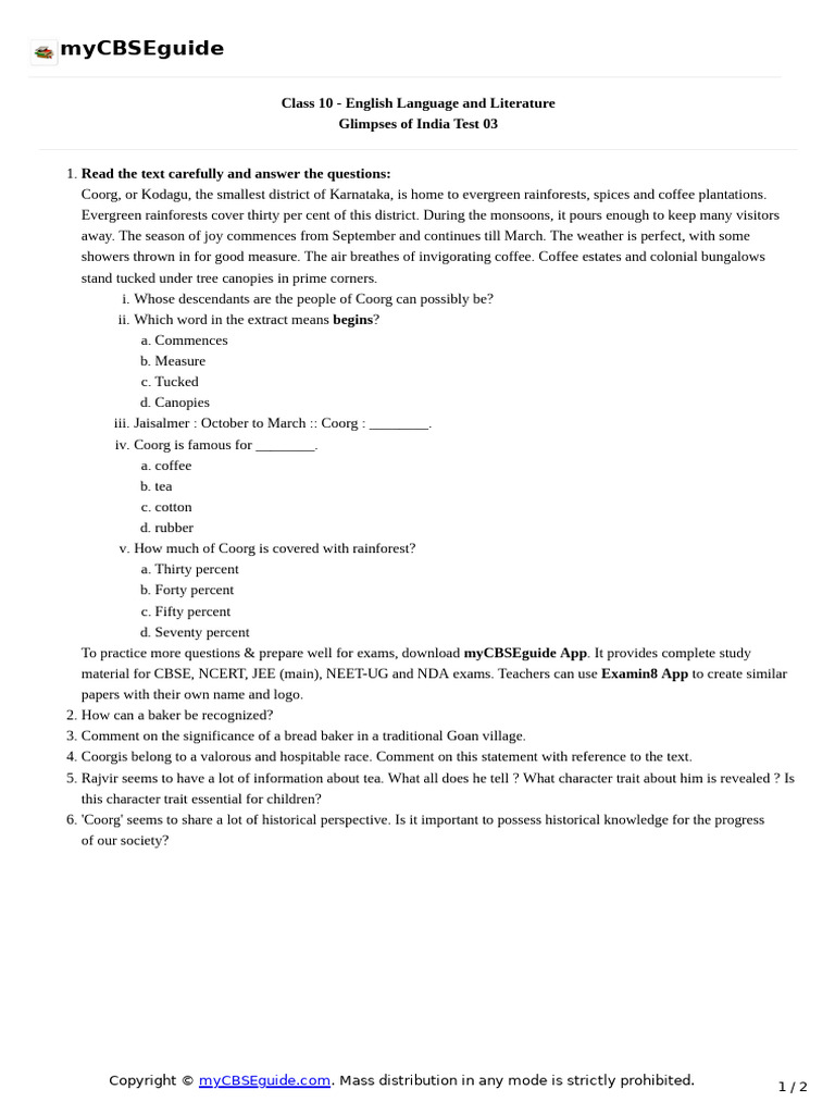 10 Englishll FF Glimpsesofindia tp03 | PDF