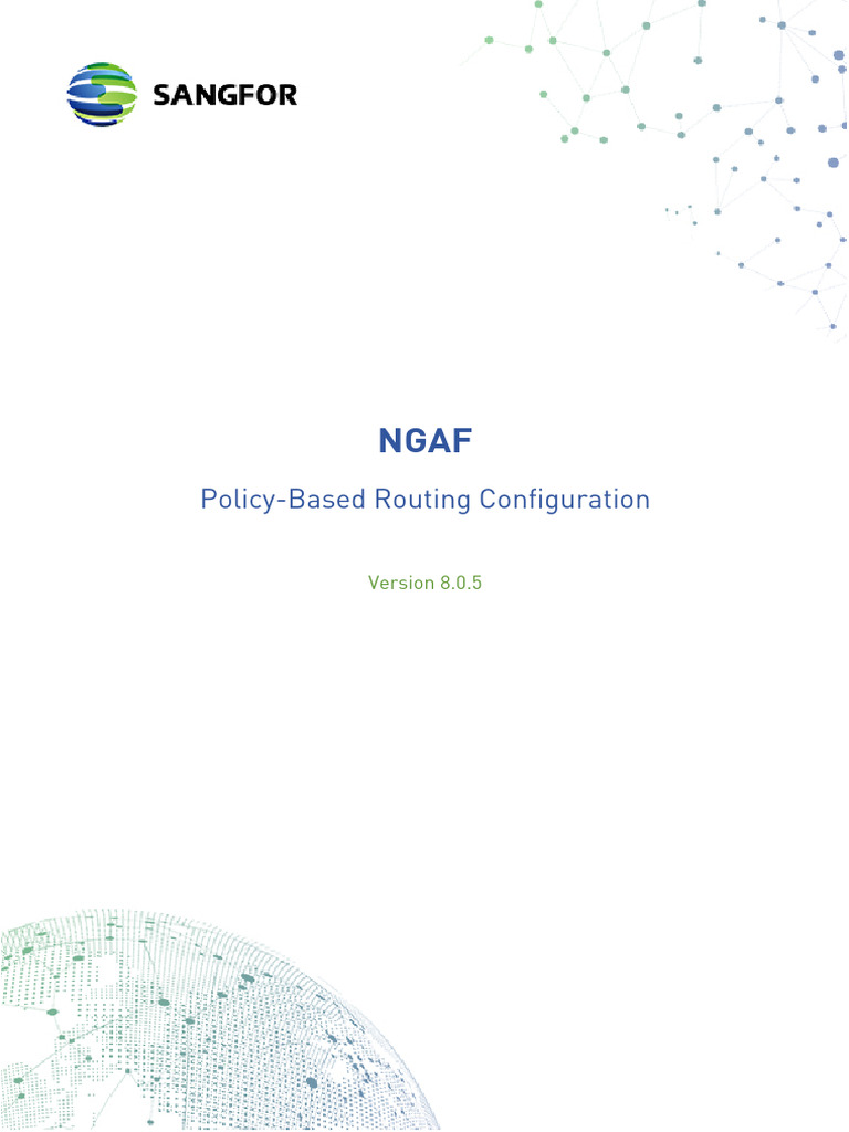 SANGFOR - NGAF - v8.0.5 - Policy-Based Routing Configuration | PDF ...