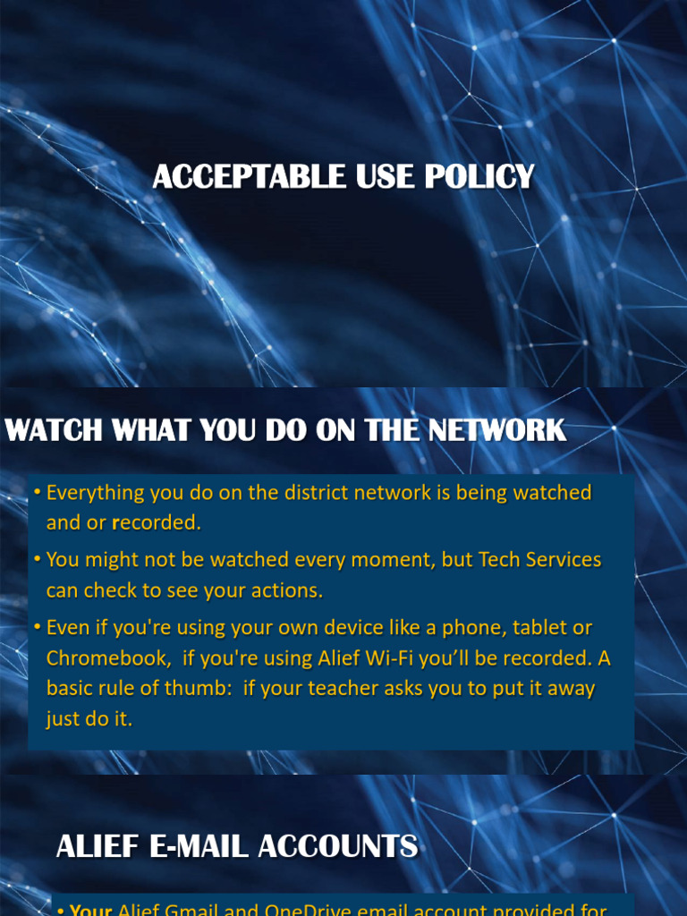 Acceptable Use Policy 21 Version 1 | PDF | Career & Growth | Computers