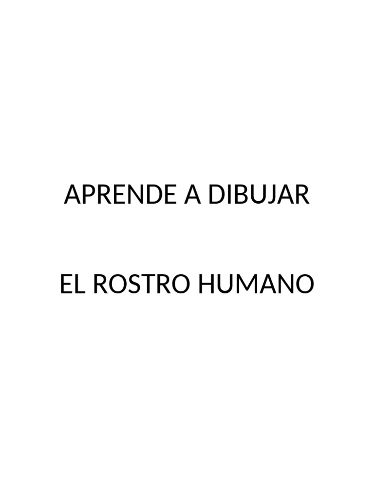 El Rostro Humano | PDF