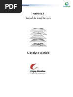 Cours - Introduction À L'analyse Spatiale | PDF