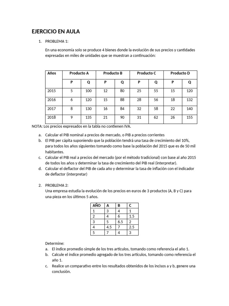Ejercicio en Aula - t2 | PDF