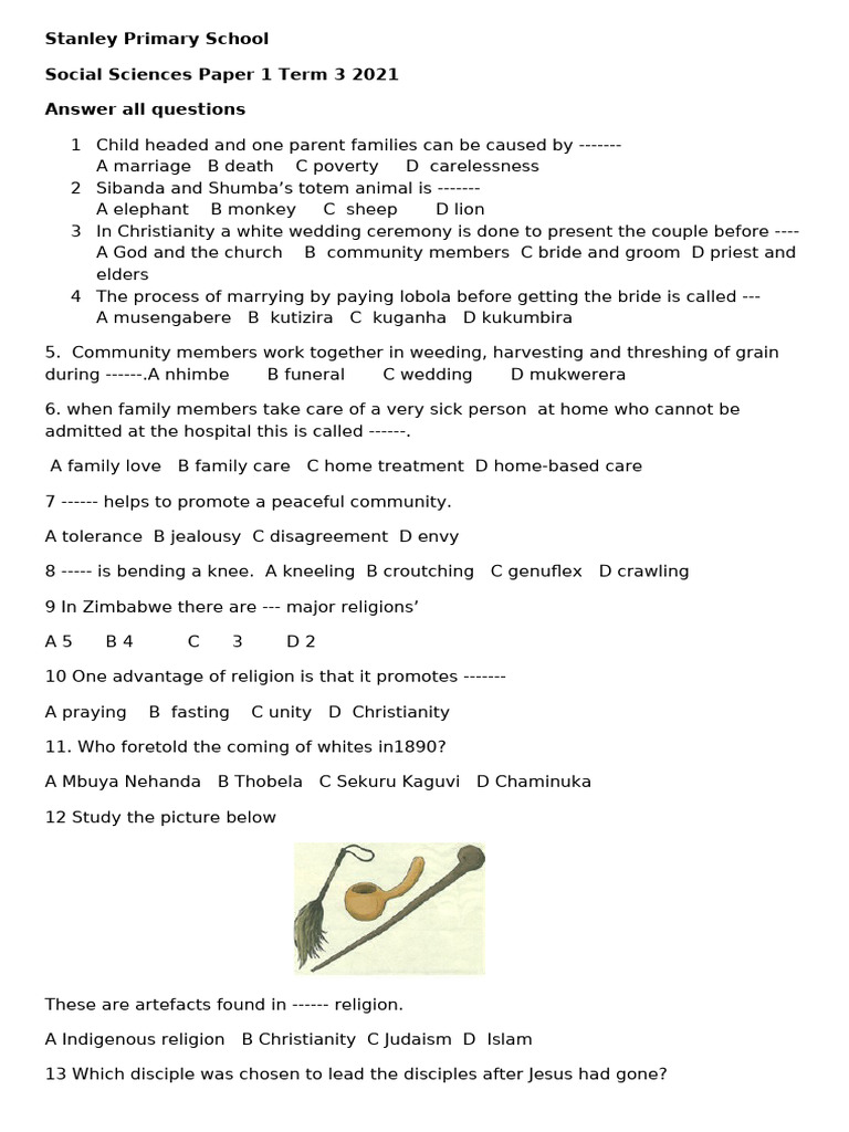 Grade 5 Social Sciences 1 | PDF | Rosh Hashanah | Jesus