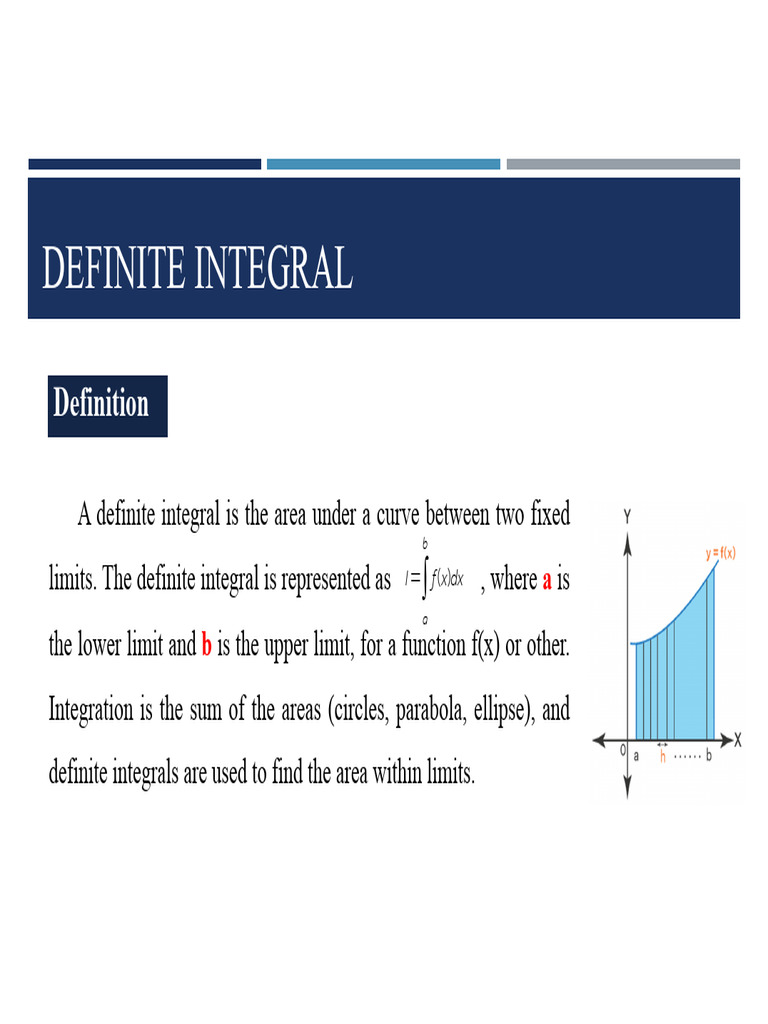8 - Definite Integral - Student | PDF | Integral | Area