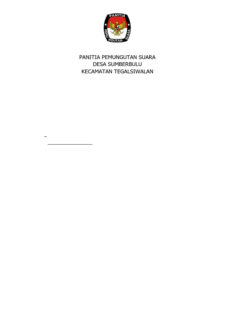 Undangan Koordinasi DPTB 2024 | PDF