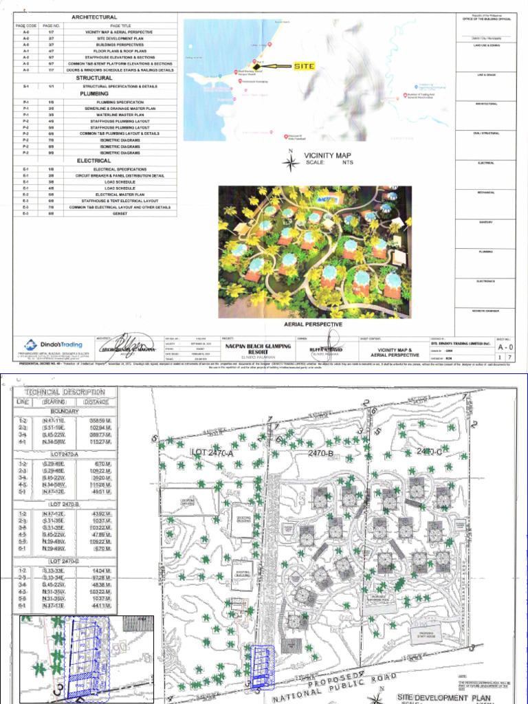 Proposed Building Plan - Nacpan Beach Glamping | PDF