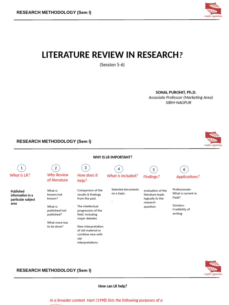 Literature review | PDF | Methodology | Literature Review