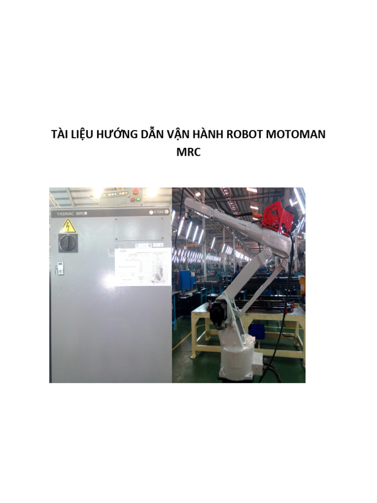Tai Lieu Van Hanh Motoman MRC - 30.1.15 | PDF