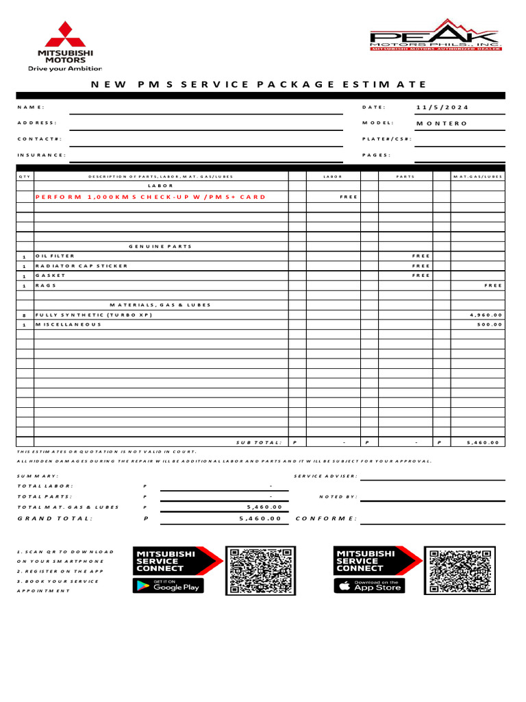1K PMS Montero | PDF