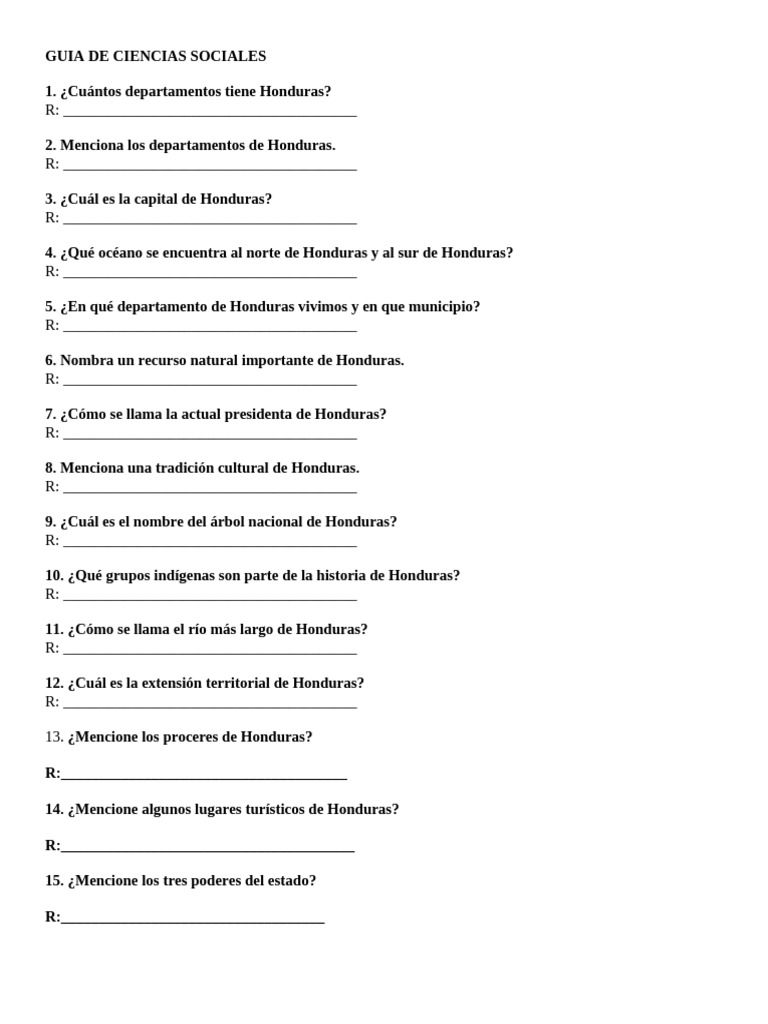 GUIA Que Faltan | PDF | Honduras | Amor