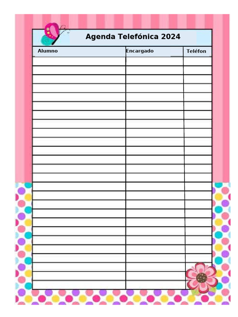 Agenda Telefonica | PDF