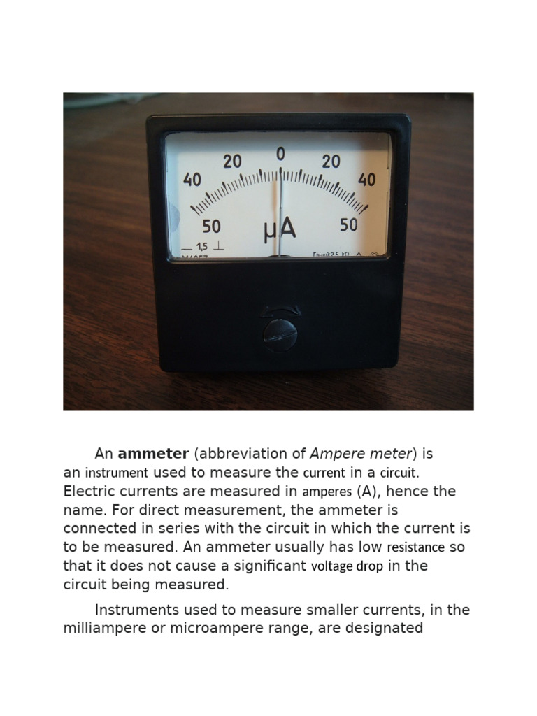 Amperemeter Inggris | PDF