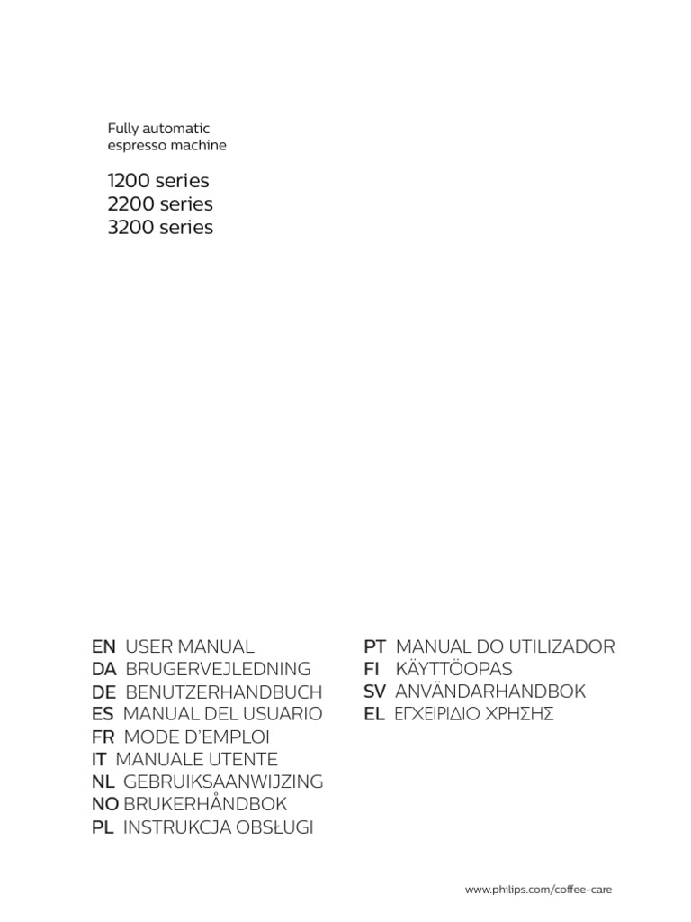 Manual de usuario Philips 2200 | PDF
