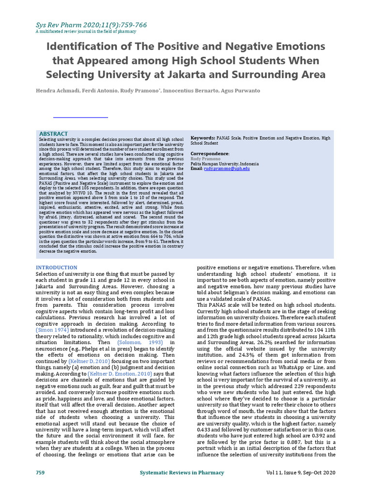 Hendra Achmadi - Scopus Q2 - Identification of The Positive and ...