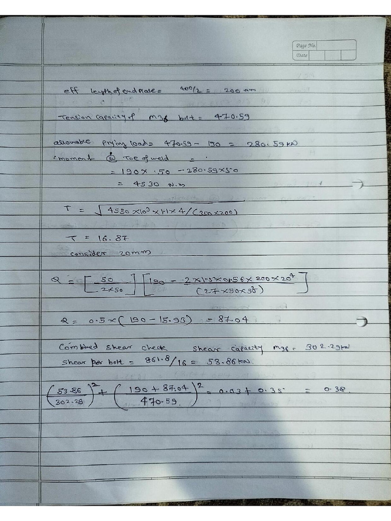 End Plate Connection Is800 | PDF