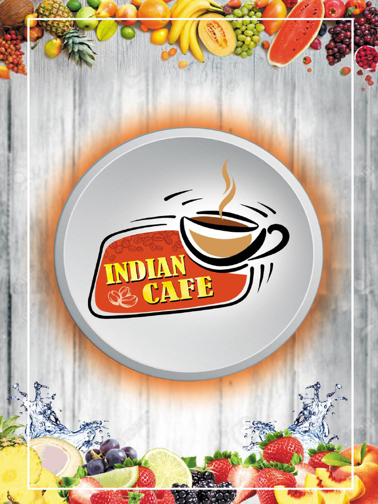 INDIAN CAFE Menu Card 1 | PDF