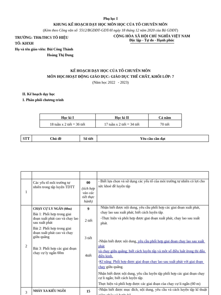 KHDH TD7 - CD (TC Da Cau) | PDF