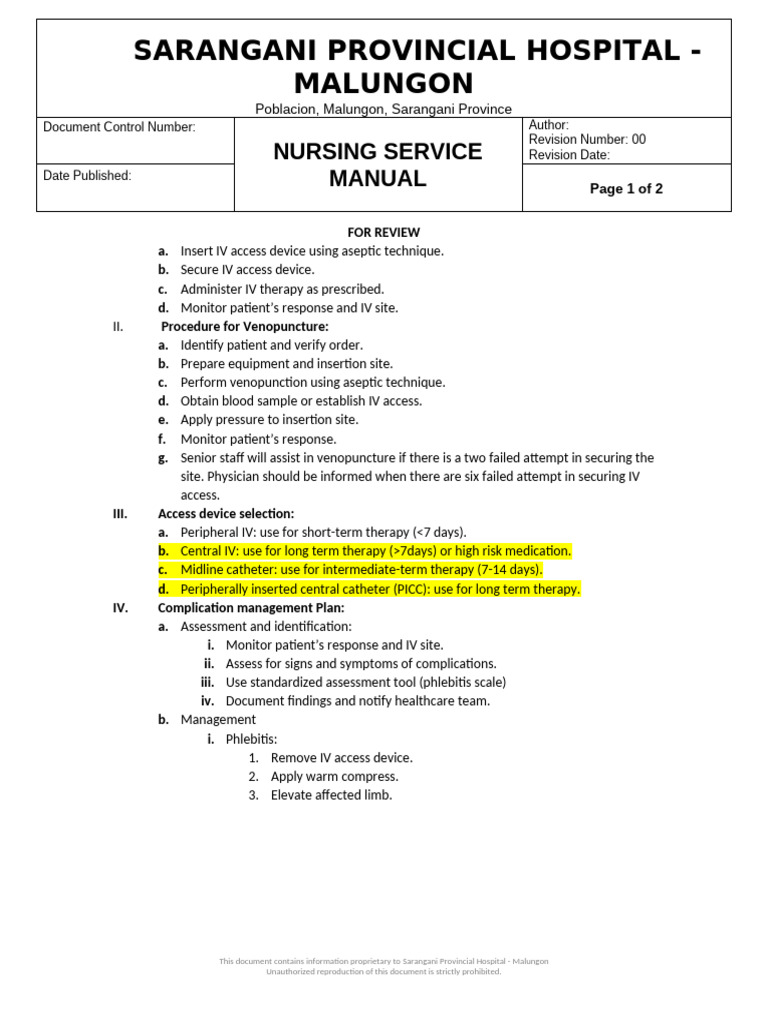 iv insertion | PDF | Intravenous Therapy | Clinical Medicine