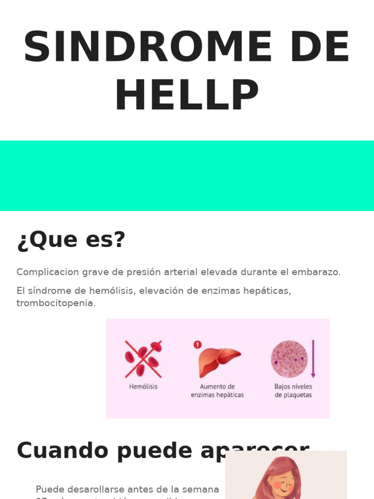 Sindrome de Hellp | PDF | Salud y bienestar | Ciencia y matemáticas