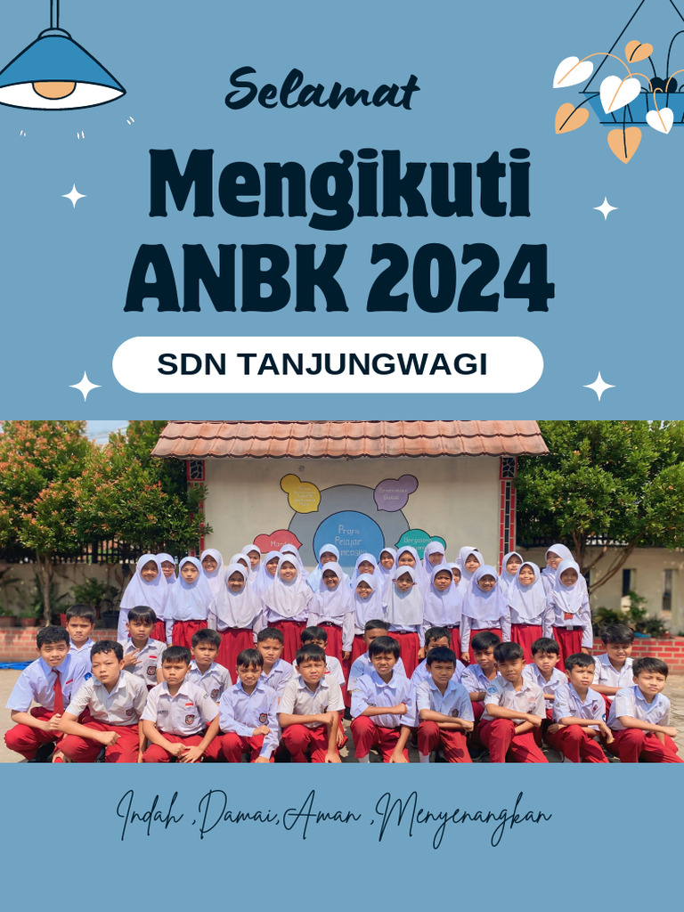 Poster Sekolah Selamat Mengikuti ANBK | PDF