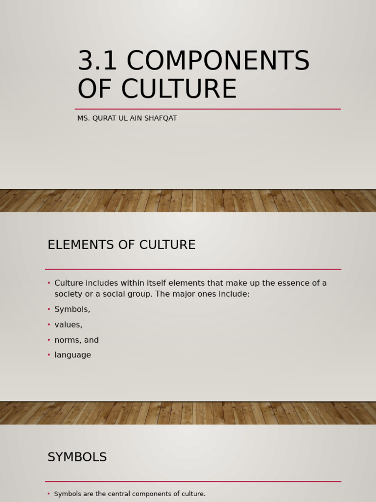 Key Elements of Culture Explained | PDF | Social Psychology | Human ...