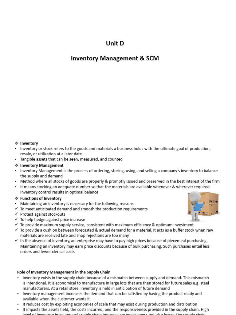 Inventory Management Essentials | PDF | Inventory | Supply Chain