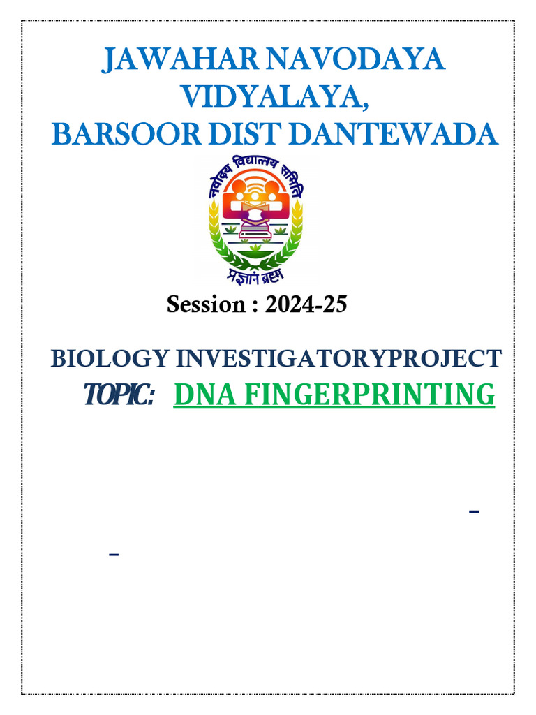 DNA Fingerprinting: A Comprehensive Guide | PDF | Dna Profiling | Single Nucleotide Polymorphism
