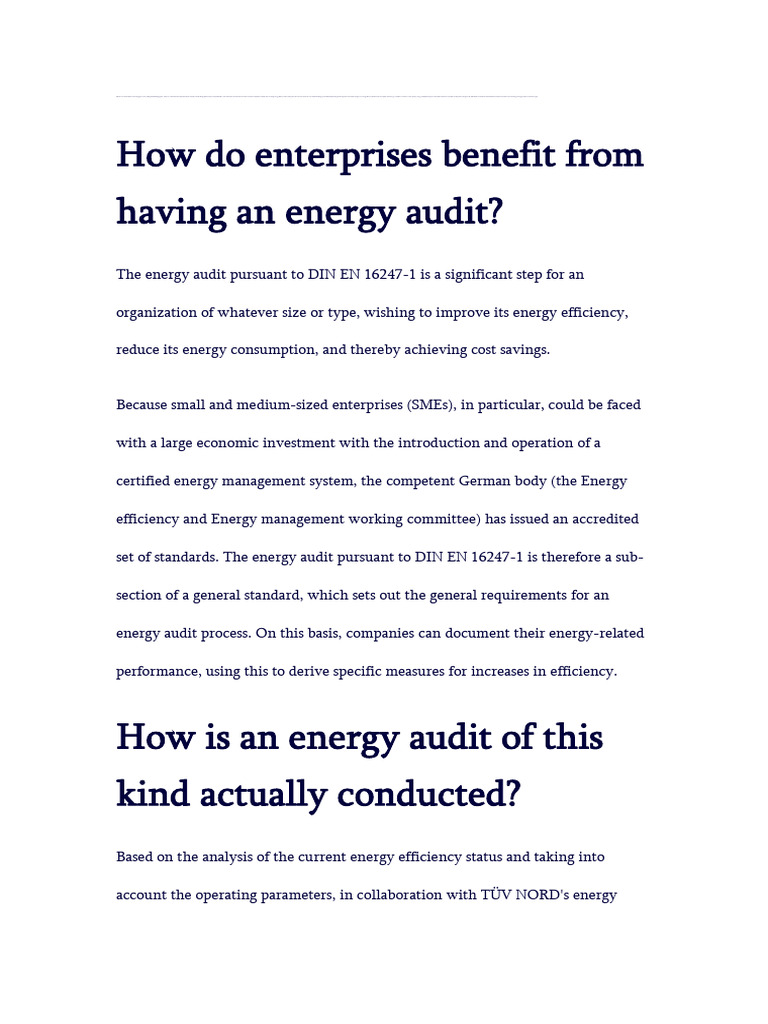 Energy Audits for Enhanced Efficiency | PDF | Audit | Efficient Energy Use