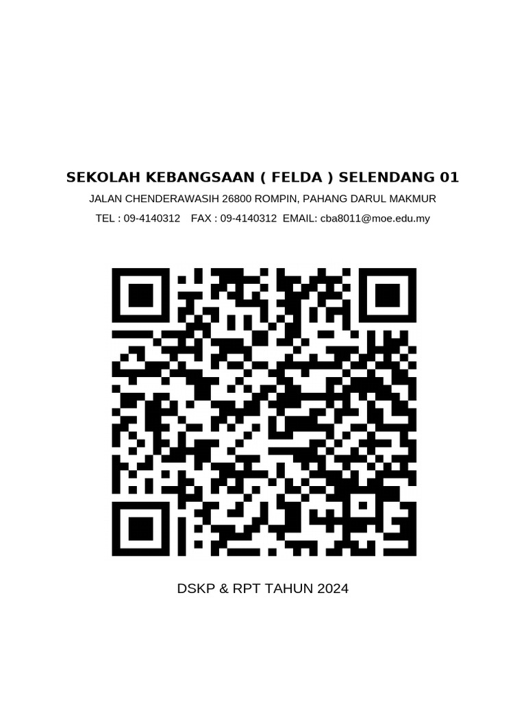 QR Code DSKP & RPT | PDF