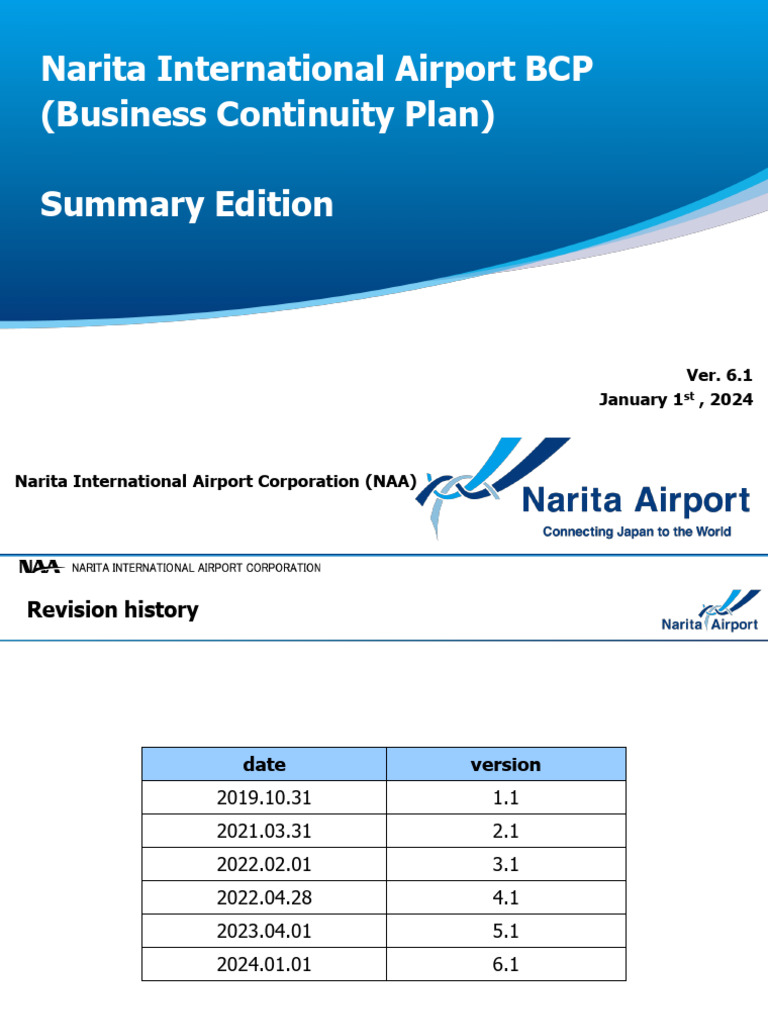 NRT BCP | PDF | Airport