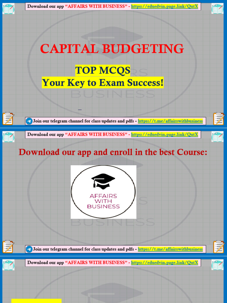 Capital Budgeting | PDF