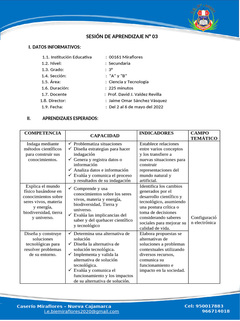 3° Sesion 03 Configuracion Eletronica 2022 | PDF | Computadoras 3° Sesion 03 Configuracion Eletronica 2022 | PDF | Computadoras