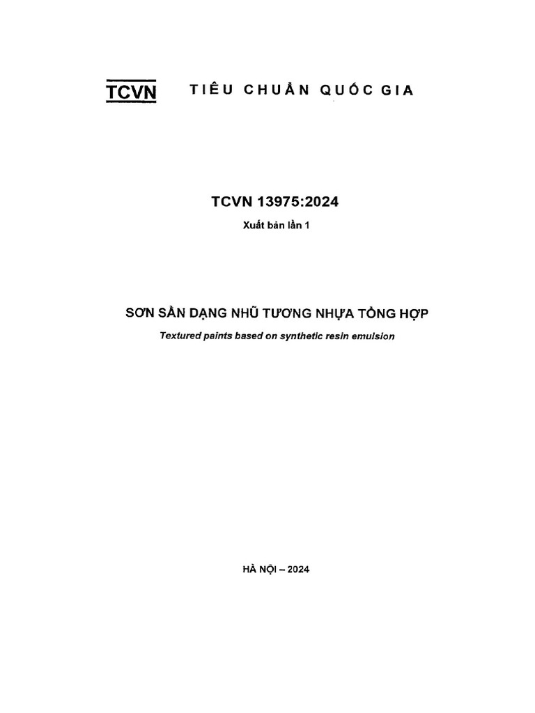Tiêu Chuẩn Việt Nam-TCVN 13975 - 2024 | PDF