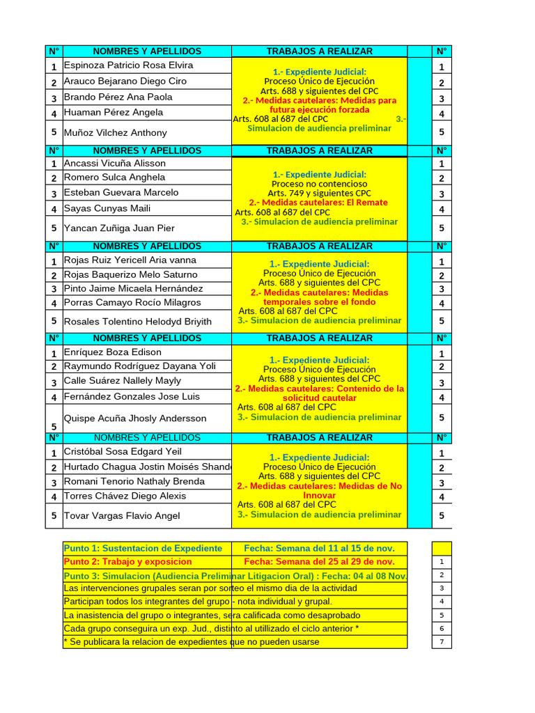 DPC 2 - Jueves y Viernes - Expediente - Tema | PDF | Mandato | Comunicación legal