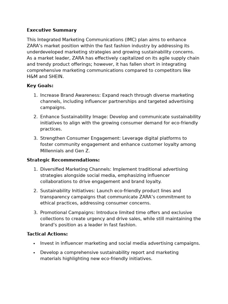 AC 202 IMC Plan Project Final Part 1 | PDF | Fashion | Marketing Communications