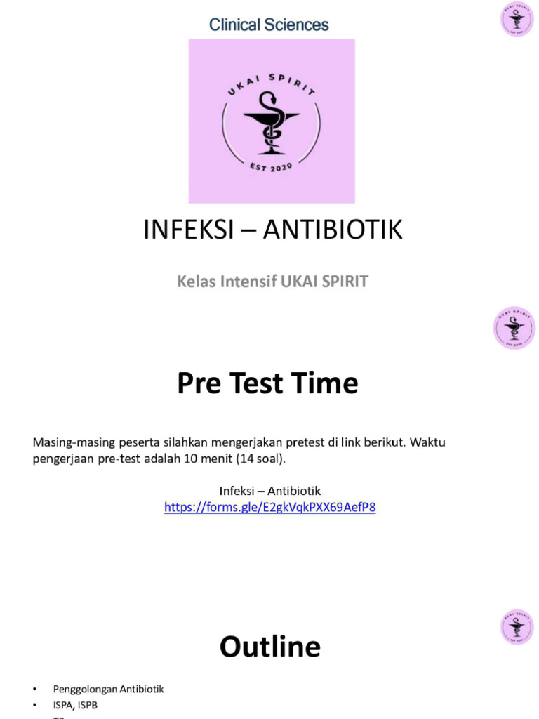 TM 2 Infeksi - Antibiotik - UKAI SPIRIT | PDF