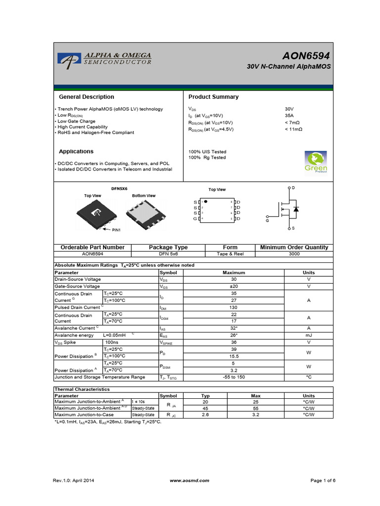 Aon 6594 | PDF | Computer Engineering | Electric Power
