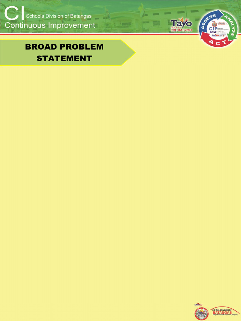 ALISHS CIP - Broad Problem Statement | PDF | Business