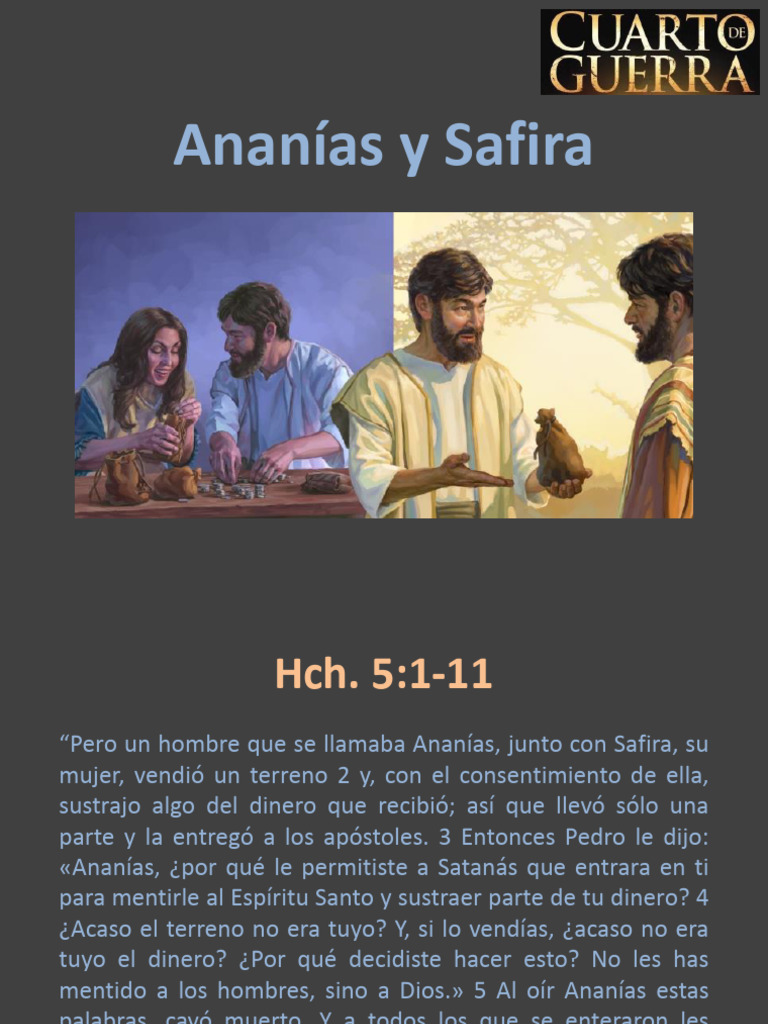 Ananías y Safira | PDF