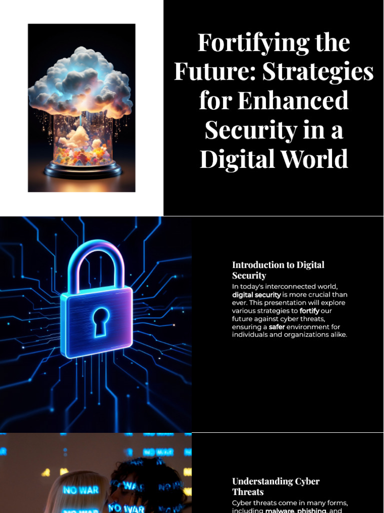 Slidesgo Fortifying The Future Strategies For Enhanced Security in A Digital World ...