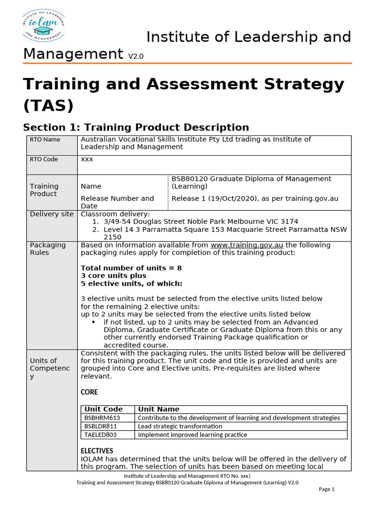 3a 1 - Tas - BSB80120-V2 0 | PDF | Plagiarism