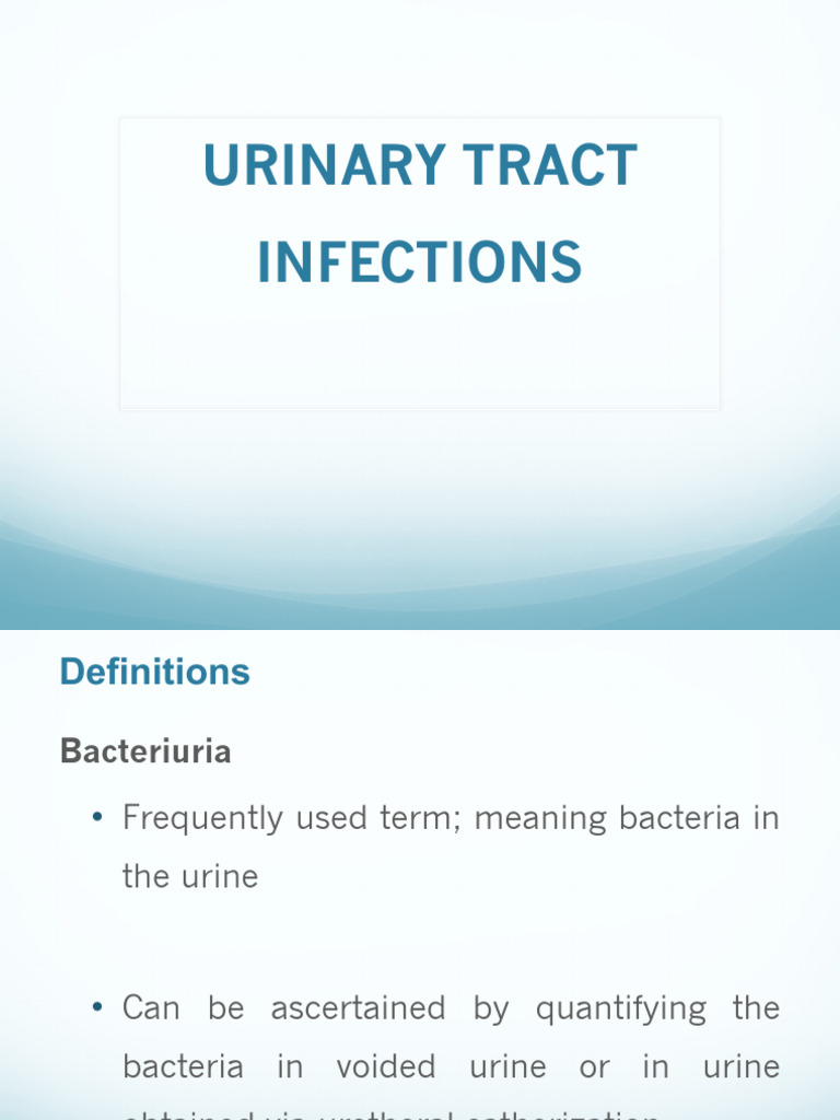 UTI | PDF | Urinary Tract Infection | Medicine