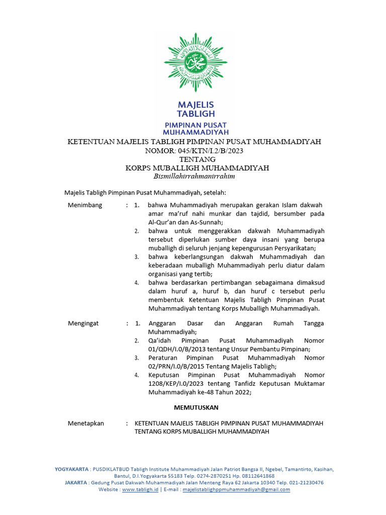 045 - Ketentuan KMM | PDF