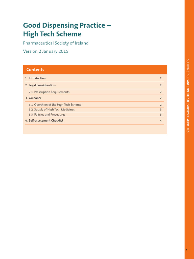 Good Dispensing Practice High Tech Scheme | PDF | Medical Prescription ...