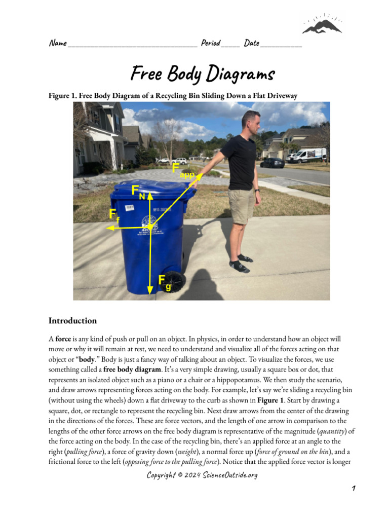 Free Body Diagrams Student Edition | PDF | Force | Acceleration