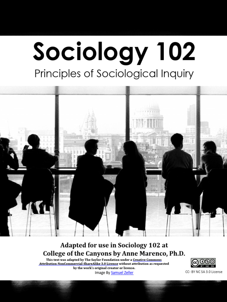 Principles of Sociological Inquiry Textbook Edit | PDF | Survey ...