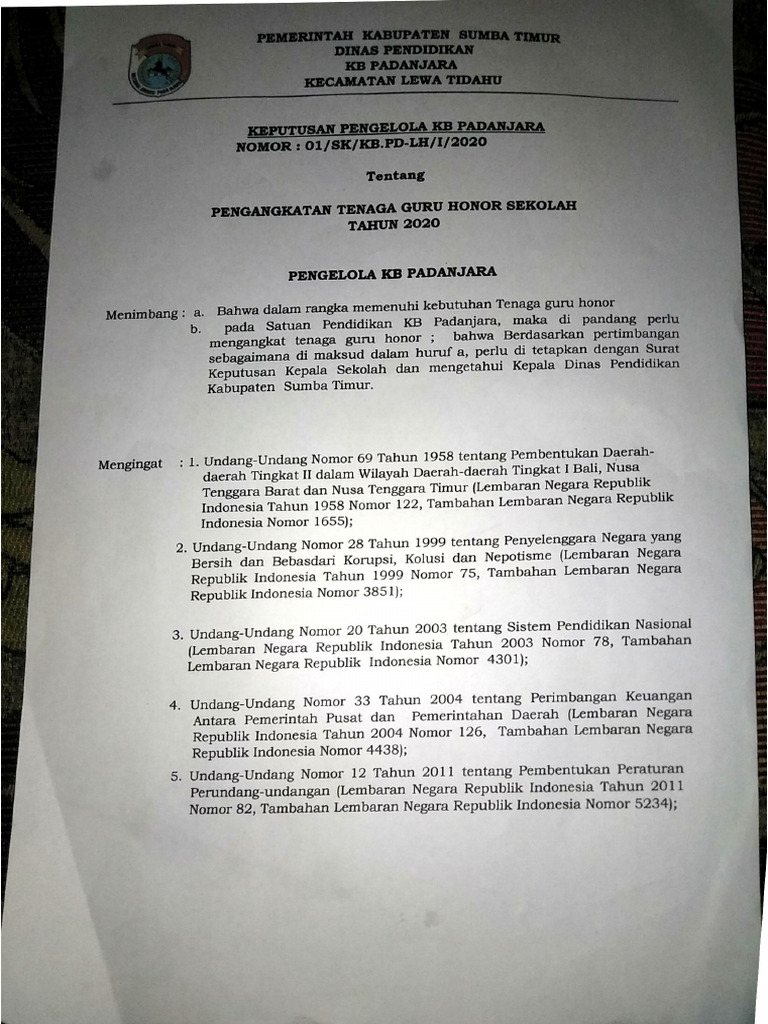 SK Reni Atandau | PDF