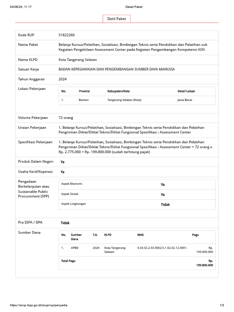 RUP - Penyedia | PDF